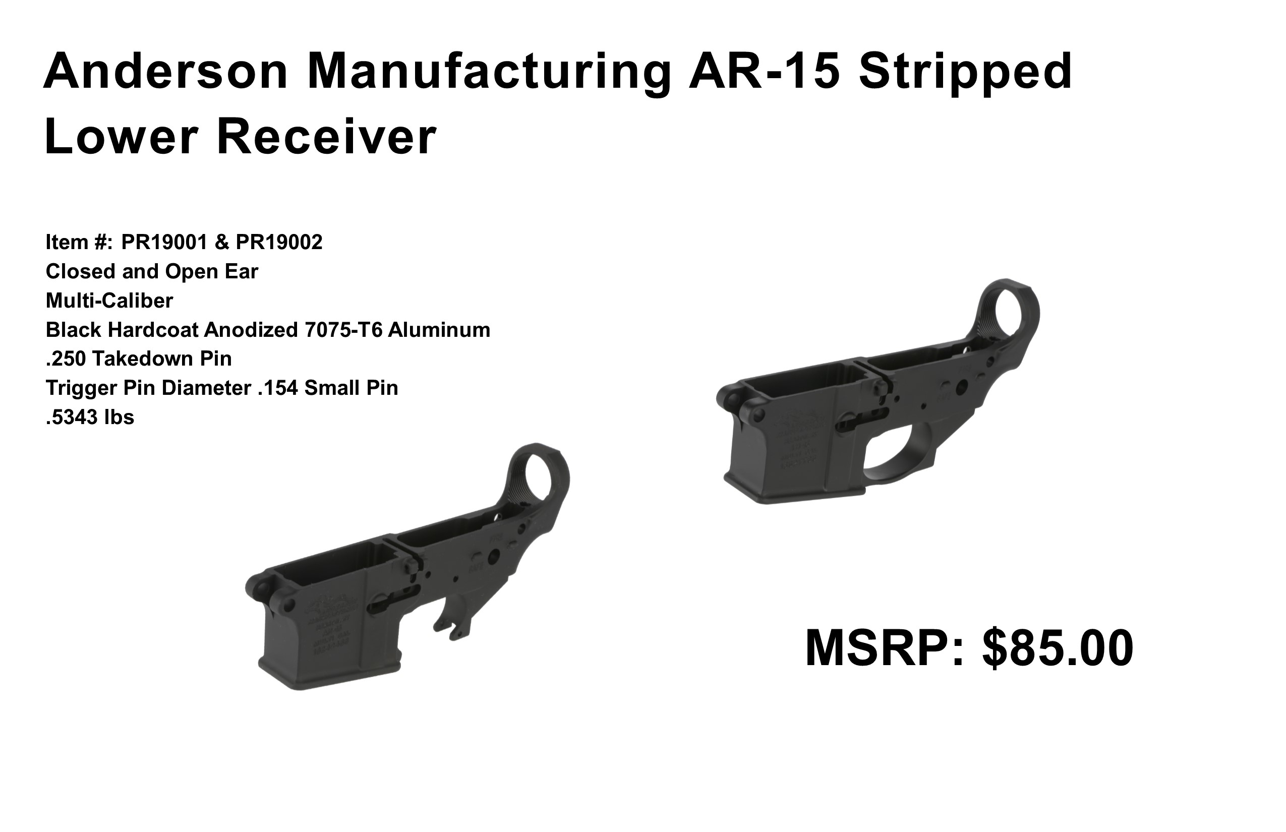 Anderson Lower Receivers 1 – Max Tactical